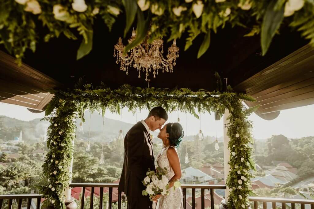 Sunset Wedding in Phuket at Bann Chang Thai Villa